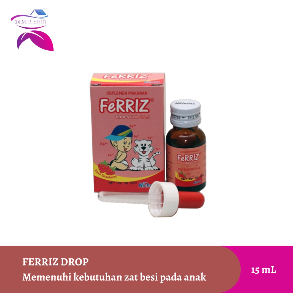 Jual Ferriz Drop 15 mL Memenuhi Kebutuhan Zat Besi Pada Anak | Shopee ...