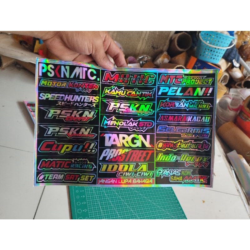 Jual Stiker Pack Racing Hologram / Stiker Matic / Stiker Prostreet ...