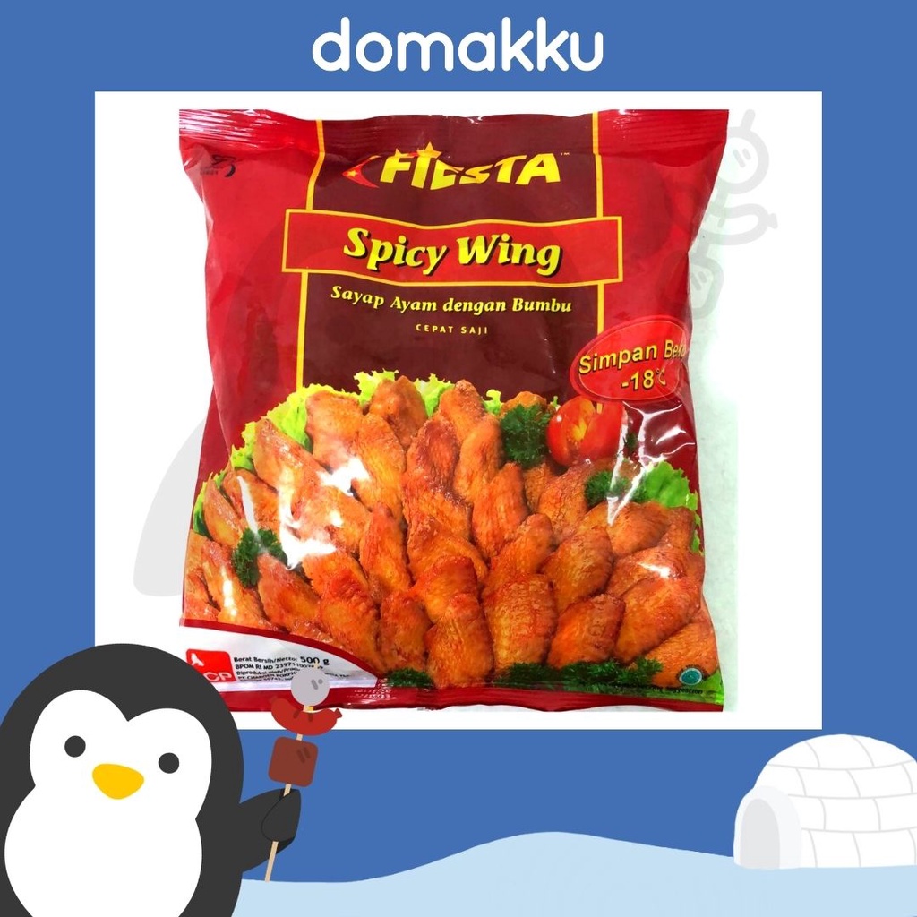 Jual Fiesta Spicy Wing (Sayap Ayam Dengan Bumbu) 500gr, Makanan Beku ...