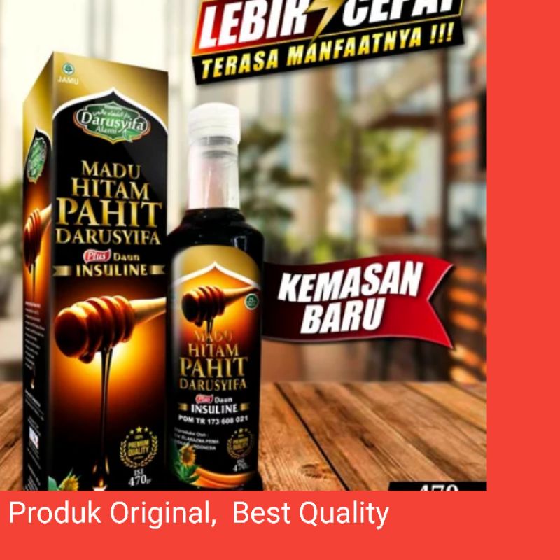 Jual Madu Hitam Pahit plus Propolis dan daun Insulin Darusyifa untuk ...