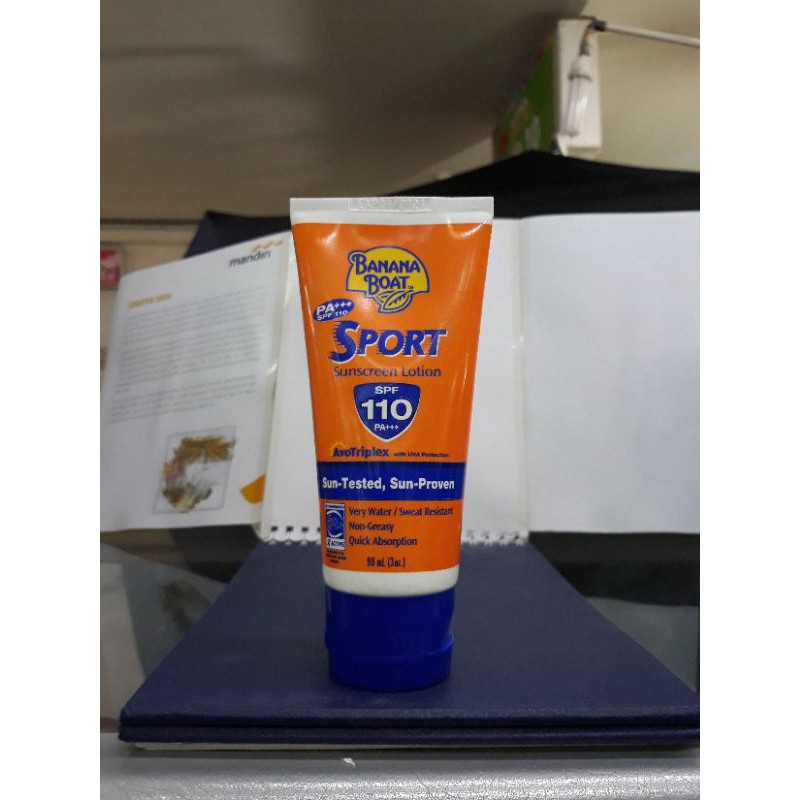 Jual BANANA BOAT SUNSCREEN LOTION SPF 110 SPORT 90ML | Shopee Indonesia