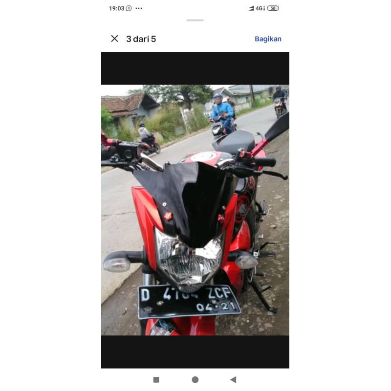 Jual Visor Winshield Yamaha yamaha Byson FI Injeksi Byson New PNP ...