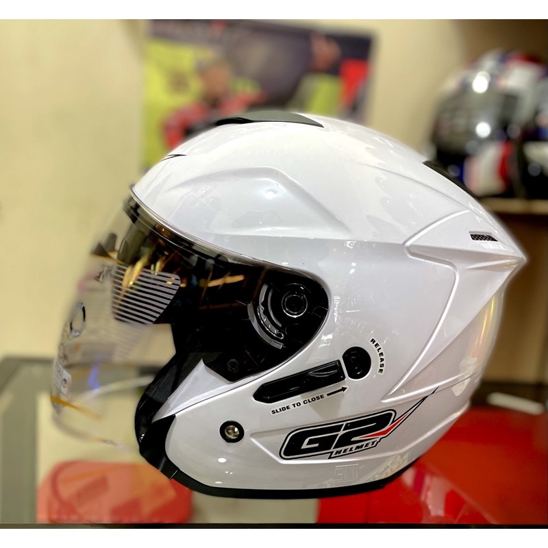 Jual HELM G2 OPTIMAX SOLID DOUBLE VISOR | Shopee Indonesia