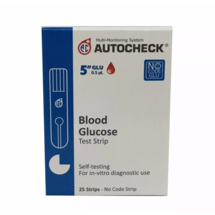 Jual Autocheck Strip Gula Darah Blood Glucose Alat Cek Kadar Gula Darah ...