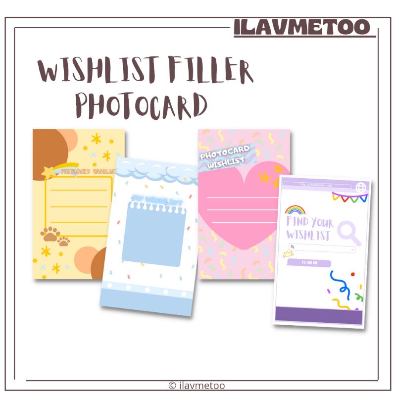 Jual photocard wishlist binder filler kpop | Shopee Indonesia
