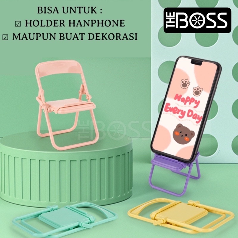 Jual STAND HOLDER HP LIPAT HD-53 MACARON MODEL KURSI / KURSI HP MACARON ...