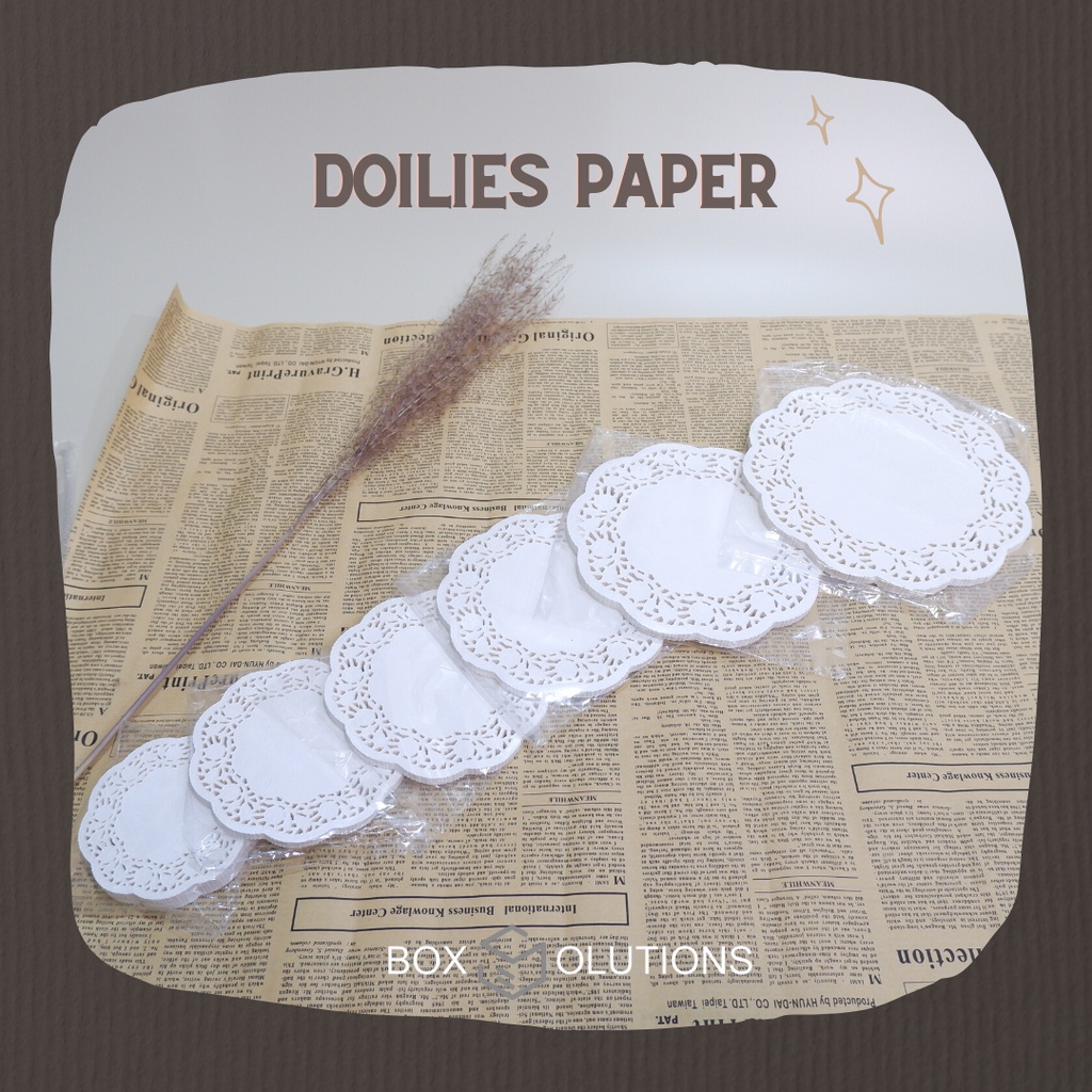 Jual [isi 100] doilies paper WHITE | kertas doilies putih | paper lace ...