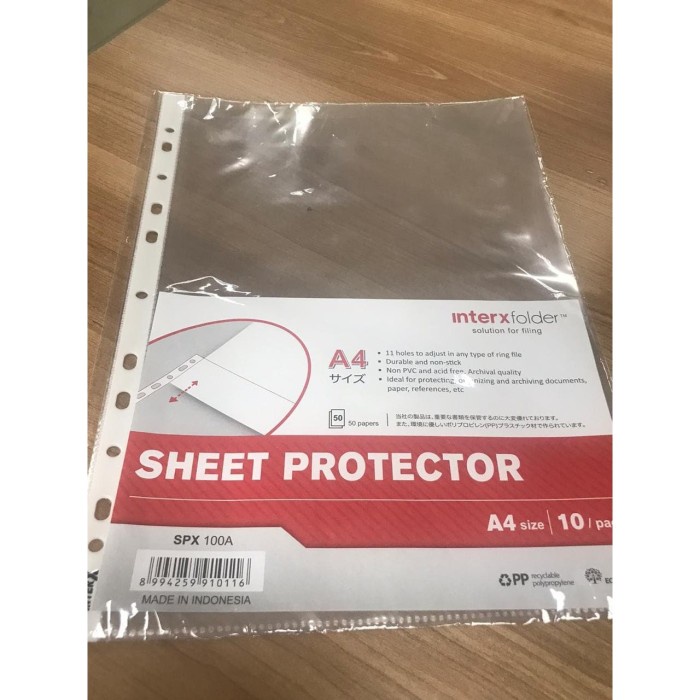 Jual Sheet Protector A4 ( Inter- X ) | Shopee Indonesia