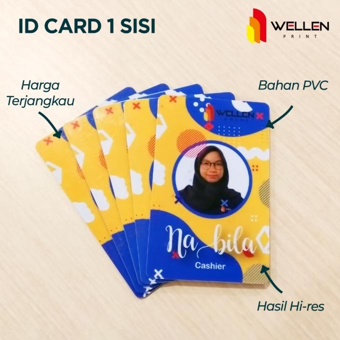 Jual Cetak Kartu Id card Custom 1 muka / Print Idcard 2 Sisi | Shopee Indonesia