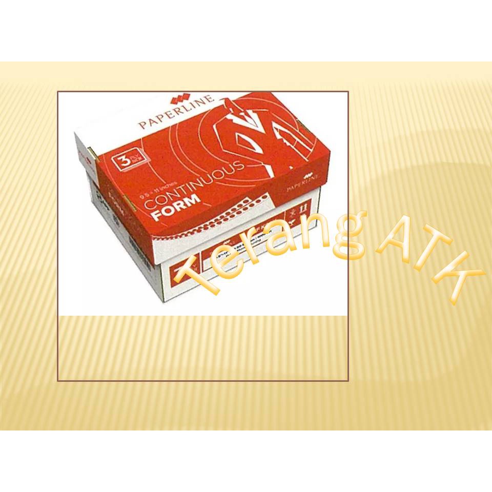 Jual Continuous Form 9.5 inch x 11 inch 3 ply NCR Paperline | Shopee ...