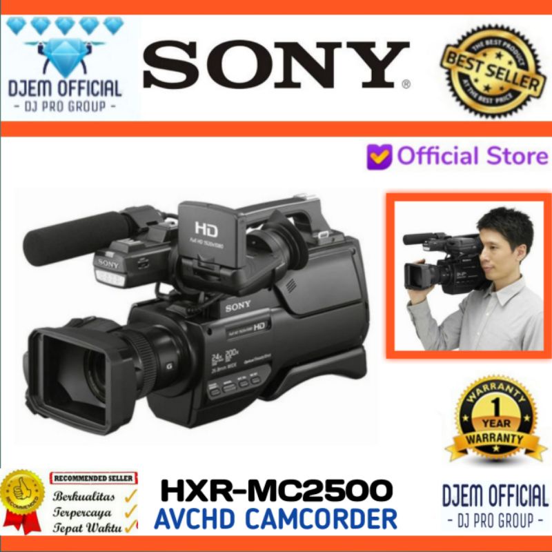 Jual SONY HXR-MC2500 Full HD AVCHD Camcorder Shoulder Mount Handycam ...