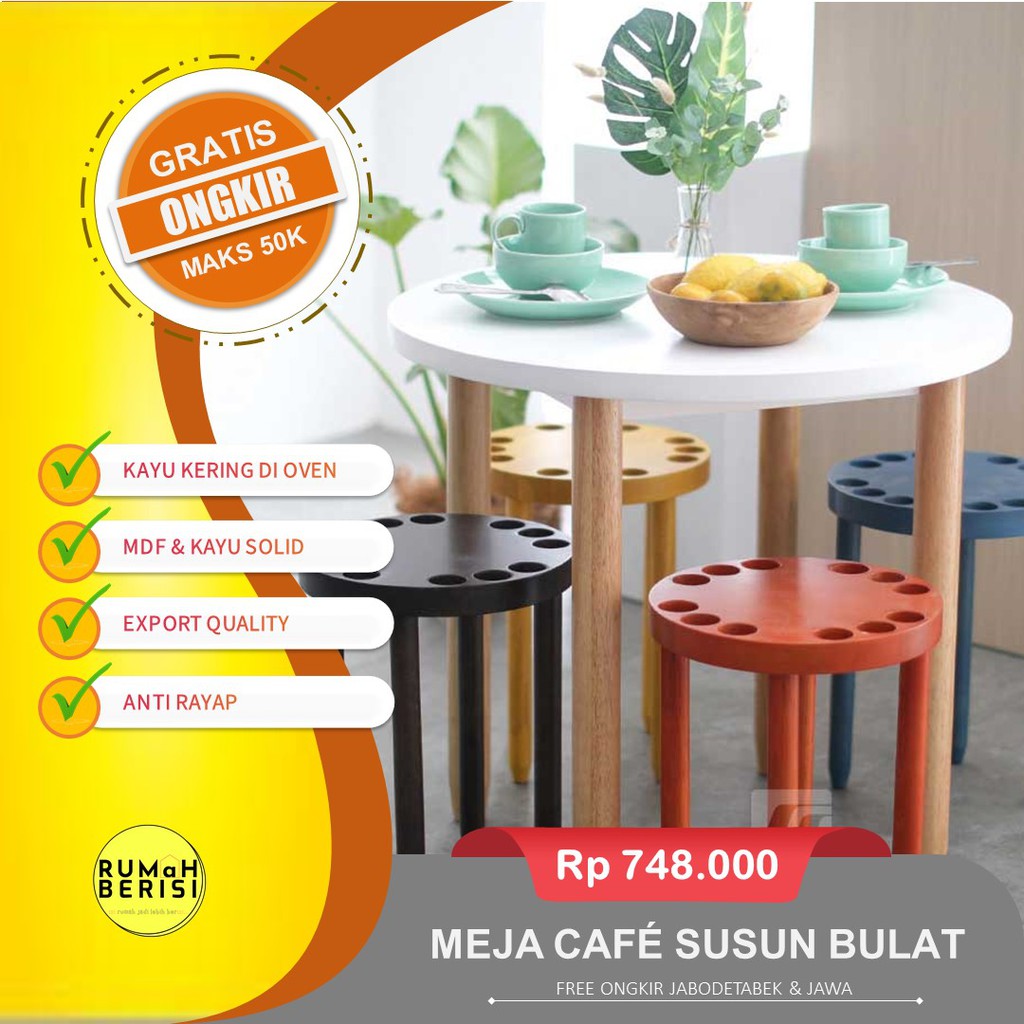 Jual MEJA BULAT CAFE LANGSUNG DARI PABRIK | Shopee Indonesia