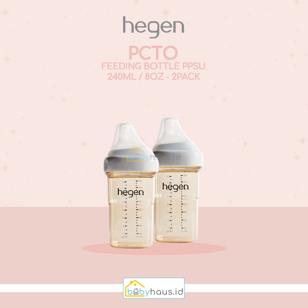 Jual HEGEN - PCTO FEEDING BOTTLE PPSU 240ML 2PACK | Shopee Indonesia
