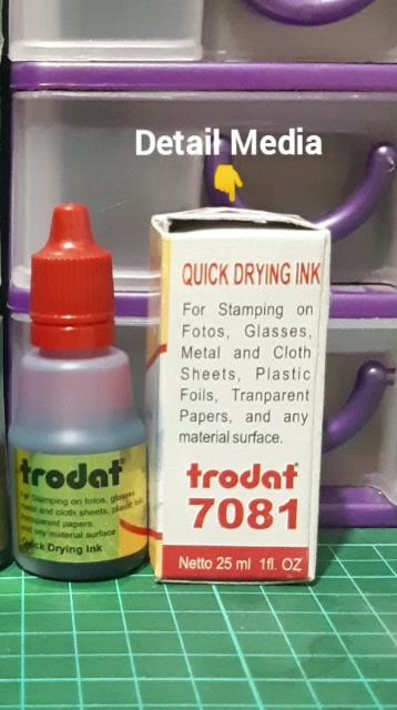 Jual Tinta Stempel Permanent / Premium / plastik kaca kayu besi foil ...