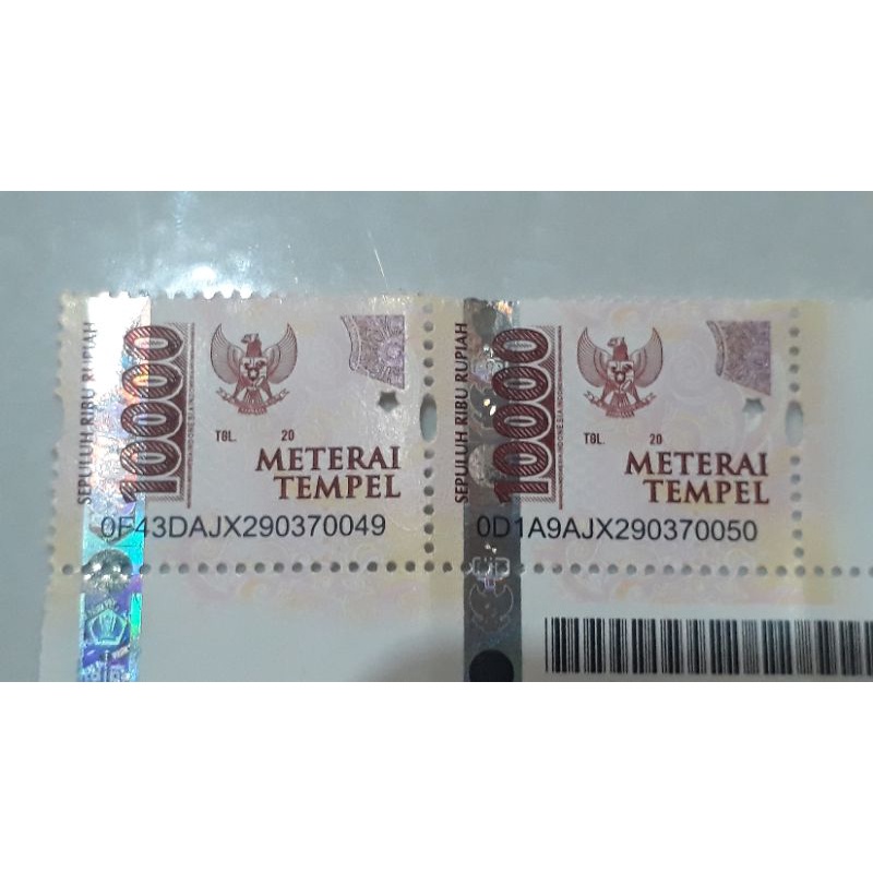 Jual Meterai 10.000 / Materai Tempel | Shopee Indonesia