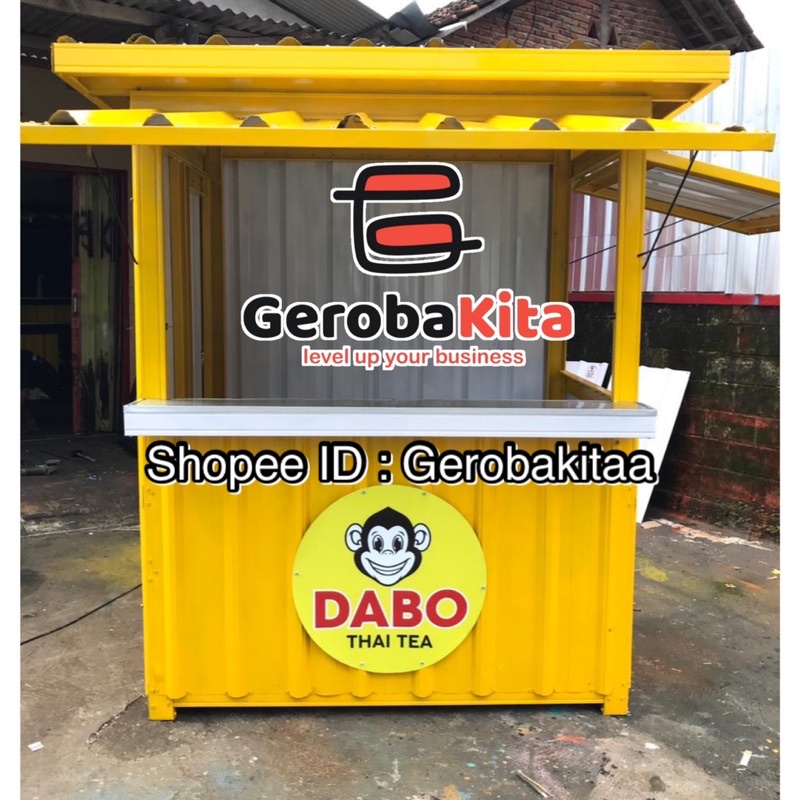 Jual booth container murah 150x100/ gerobak murah/ gerobak jualan murah ...