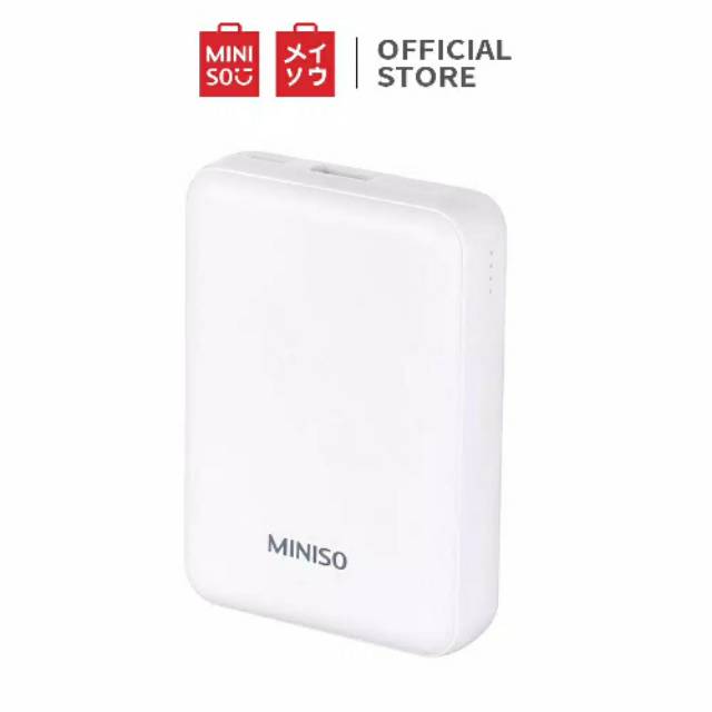 Jual MINISO OFFICIAL SIMPLE SQUARE POWER BANK 10000MAH | Shopee Indonesia