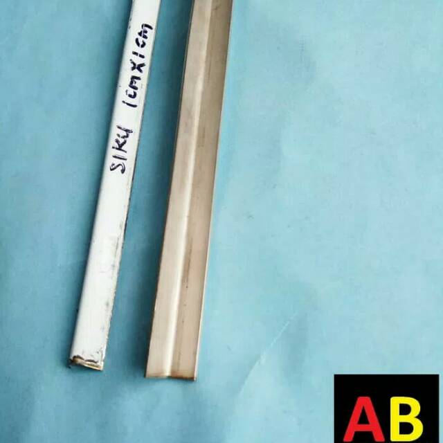 Jual Siku Stainless Steel 1cm x 1cm Panjang 122cm | Shopee Indonesia
