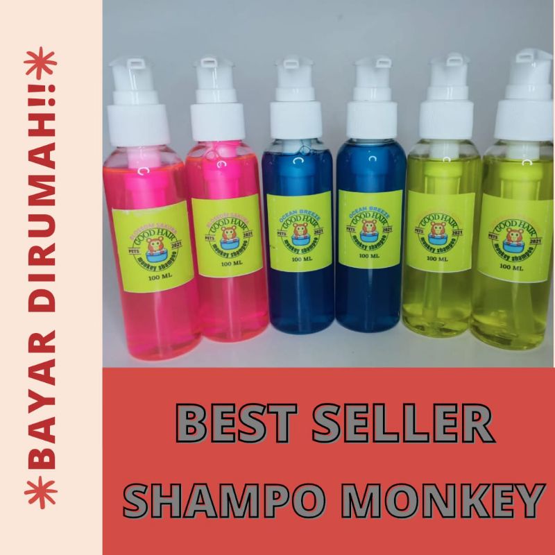 Jual Shampo Hewan Monkey / Shampo Monpai Beruk Lutung isi 100ML ...
