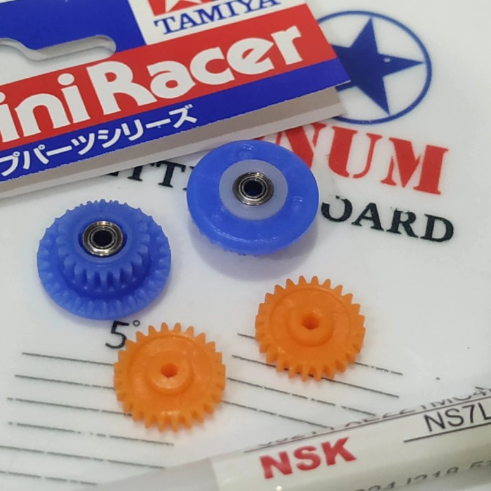 Jual Tamiya gear set ( 4:1 ) for ma / ms modif / gear floating biru ...