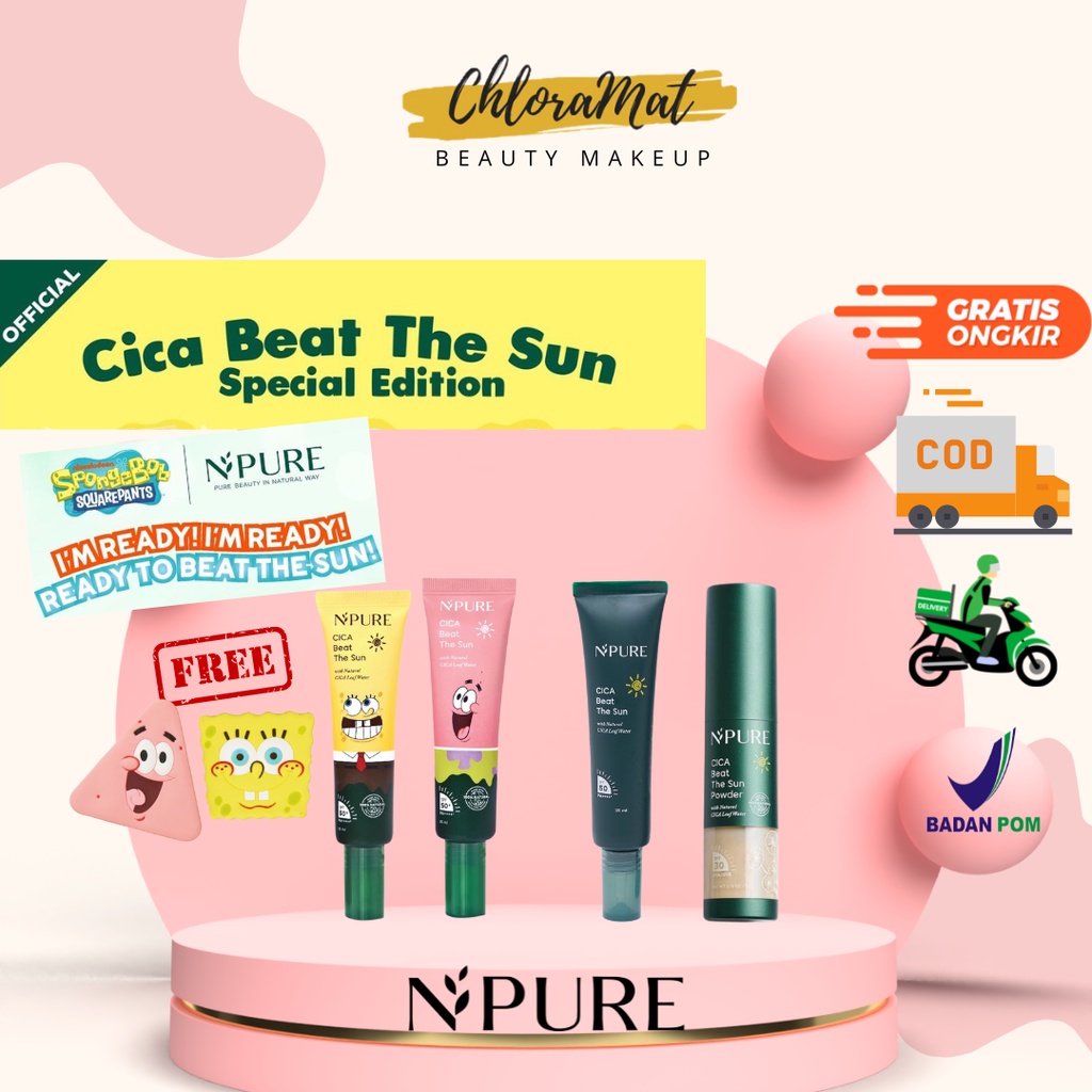 Jual NPURE Cica Beat The Sun SPF 50 PA ++++ | NPURE Cica Beat The Sun ...