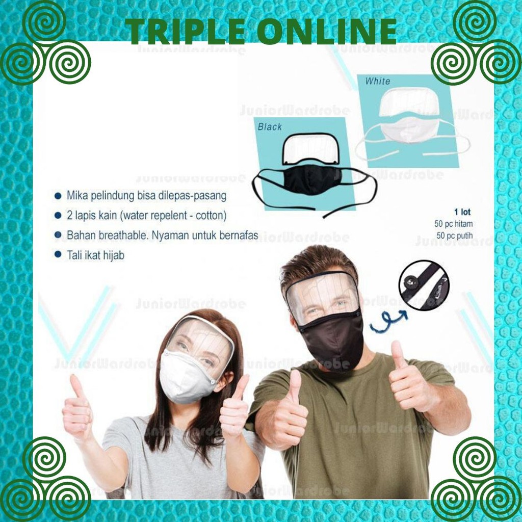 Jual MASKER LIFE FACE SHIELD - Shield Mika On/Off (1 Lsn) | Shopee ...