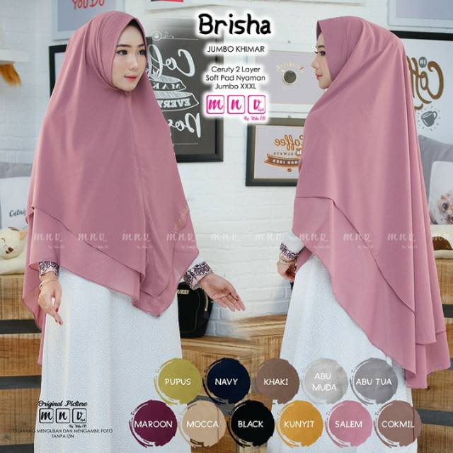 Jual Brisha hijab instan jumbo | Shopee Indonesia