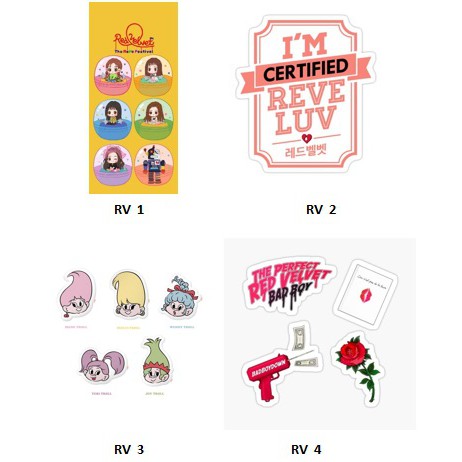 Jual Mini Sticker KPOP Red Velvet Part 1 | Shopee Indonesia