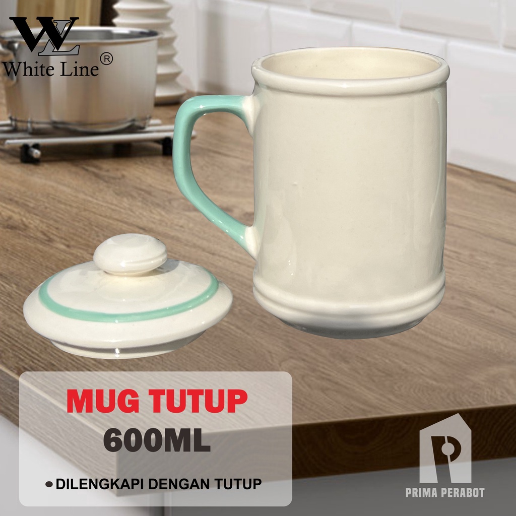 Jual Mug Keramik Plus Tutup Mug Vintage | Shopee Indonesia