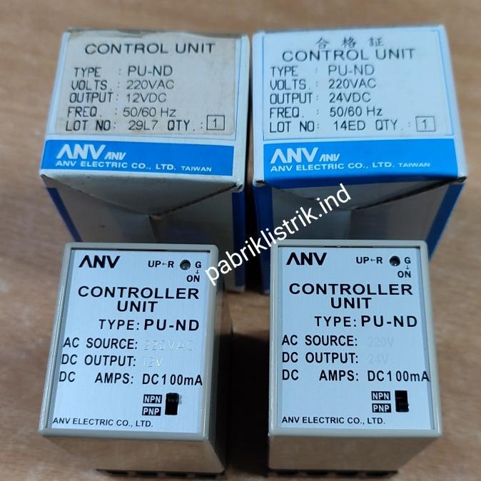 Jual Control unit Sensor amplifier PU ND 12V atau 24V DC ANV + socket ...