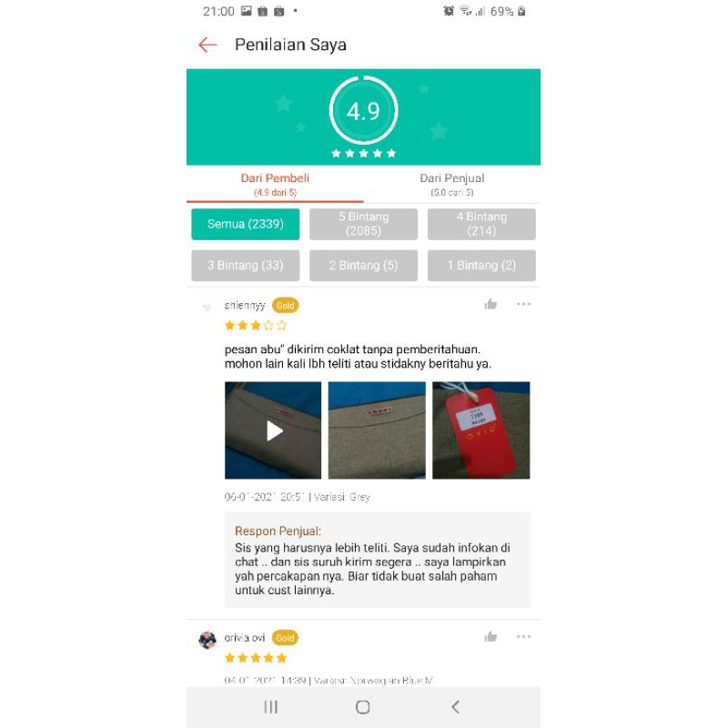 Jual Contoh Customer yang sembarang memberi rating | Shopee Indonesia