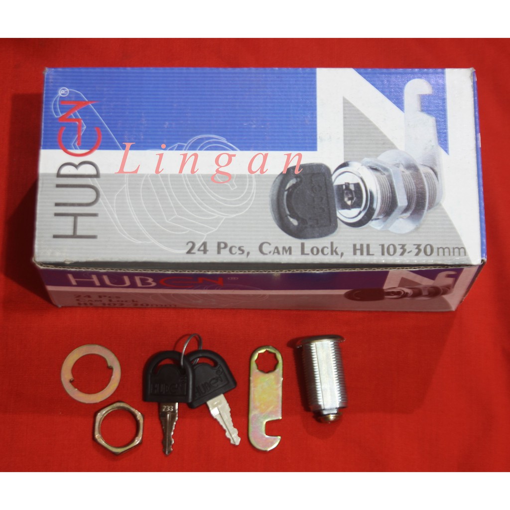 Jual Kunci Camlock Huben 30 mm. Kunci Kait. Kunci Locker. Lemari. Box ...