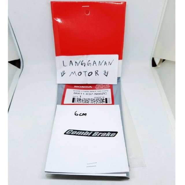 Jual MARK STICKER STIKER LOGO TULISAN COMBI BRAKE PCX 150 LOKAL HITAM 6 ...