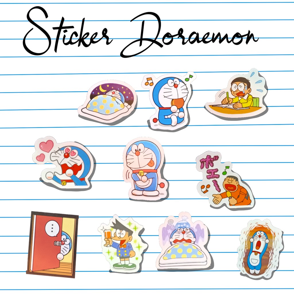 Jual Sticker Doraemon | Sticker Shizuka | Sticker Nobita | Sticker ...