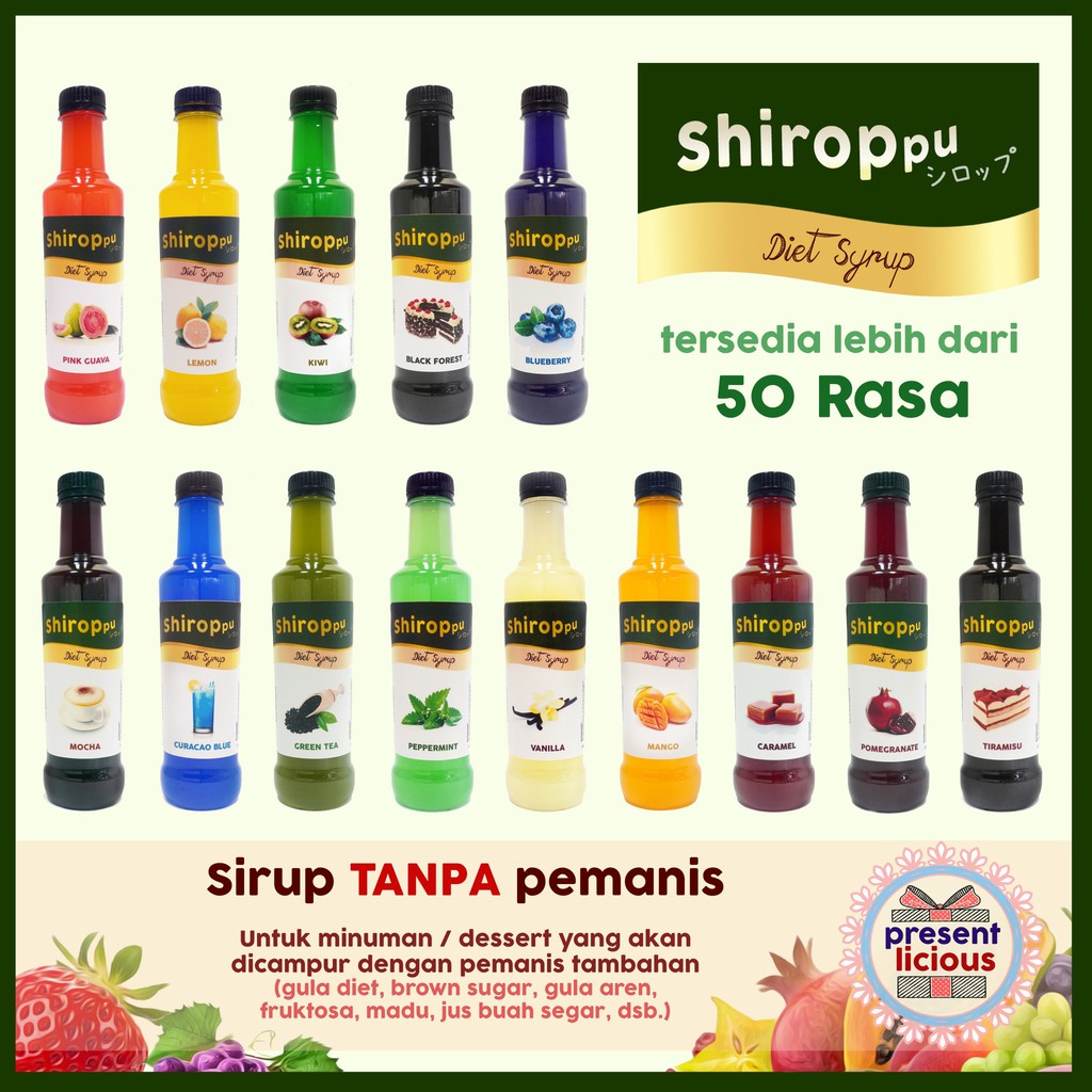 Jual Shiroppu Diet Syrup 350 mL | Sirup Tanpa Pemanis | Shopee Indonesia