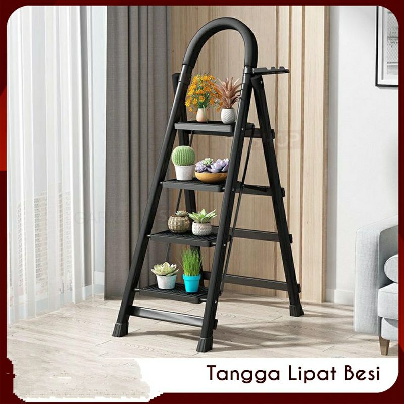 Jual Tangga Lipat 4 Tingkat Lebar Alat Rumah Tangga Step Lebar Dengan ...