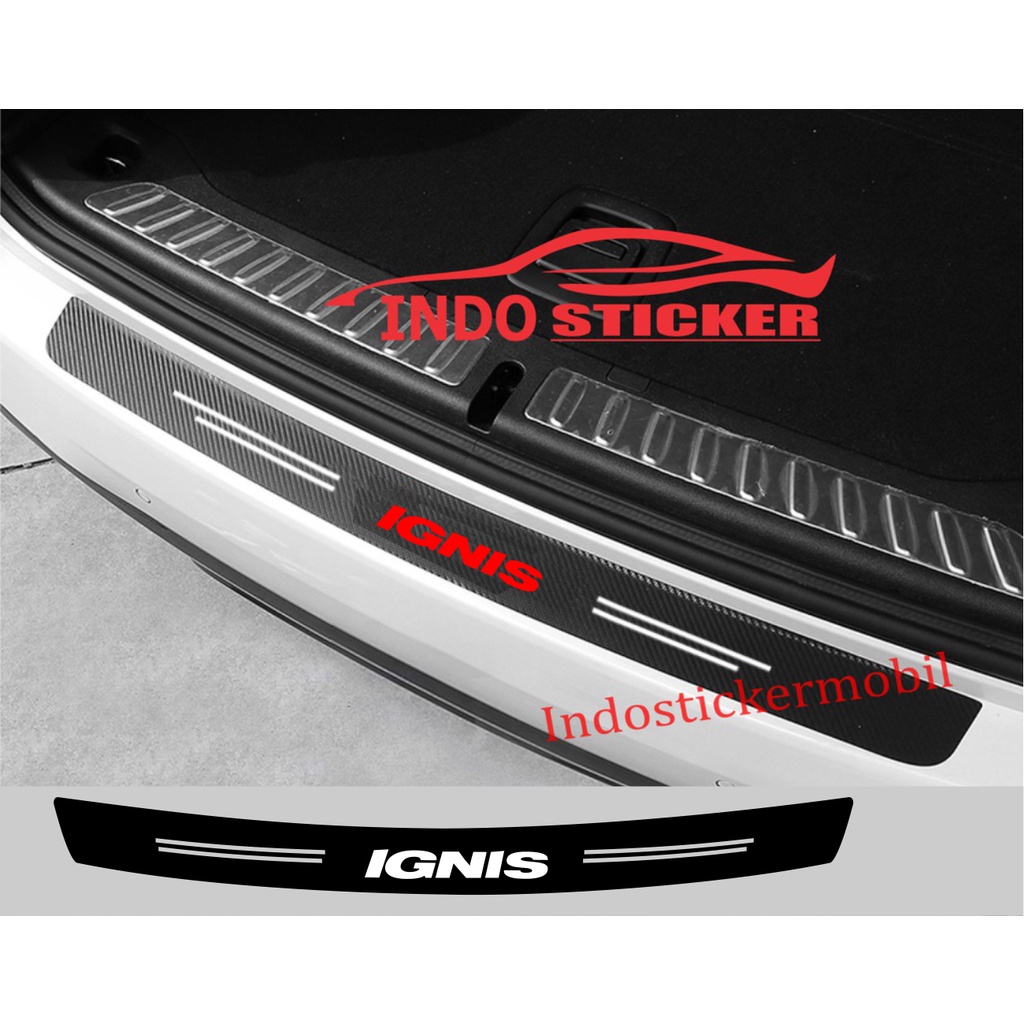 Jual STICKER MOBIL IGNIS STICKER KARBON 3D PIJAKAN BUMPER BAGASI MOBIL ...