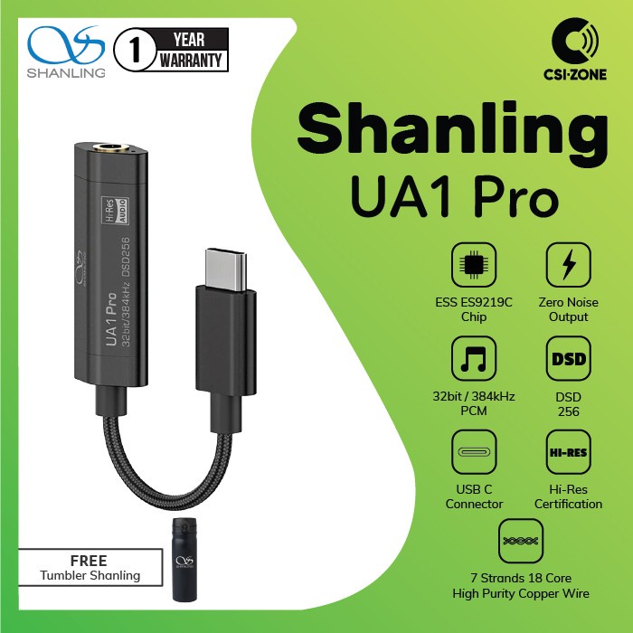 Jual Shanling Ua1 Pro Portable Usb Type C Dac / Amp | Shopee Indonesia