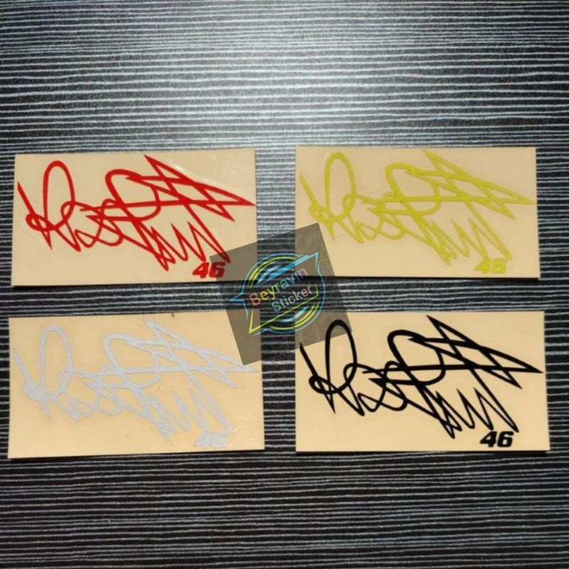 Jual Sticker tanda tangan valentino rossi cutting | Shopee Indonesia