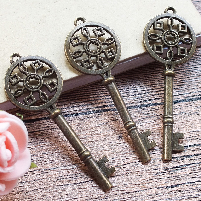 Jual Charm KUNCI UKIRAN BESAR Vintage Key Pendant Liontin AKsesoris ...