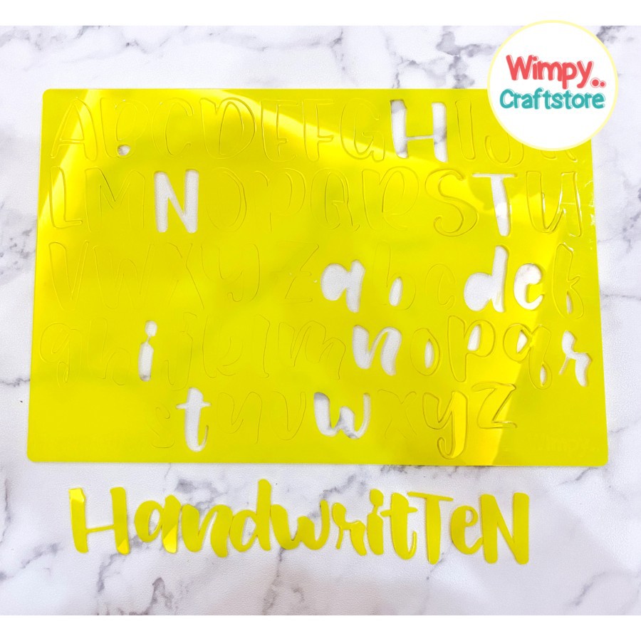 Jual Wimpy Cetakan Stamp Huruf Fondant Clay Alphabet Stamping Stempel ...