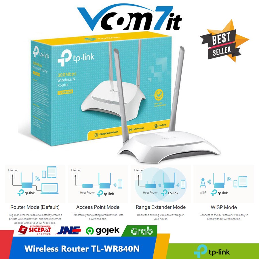 Jual TP-Link TL WR840N 300Mbps TPLink WiFi Wireless N Router WR840 ...