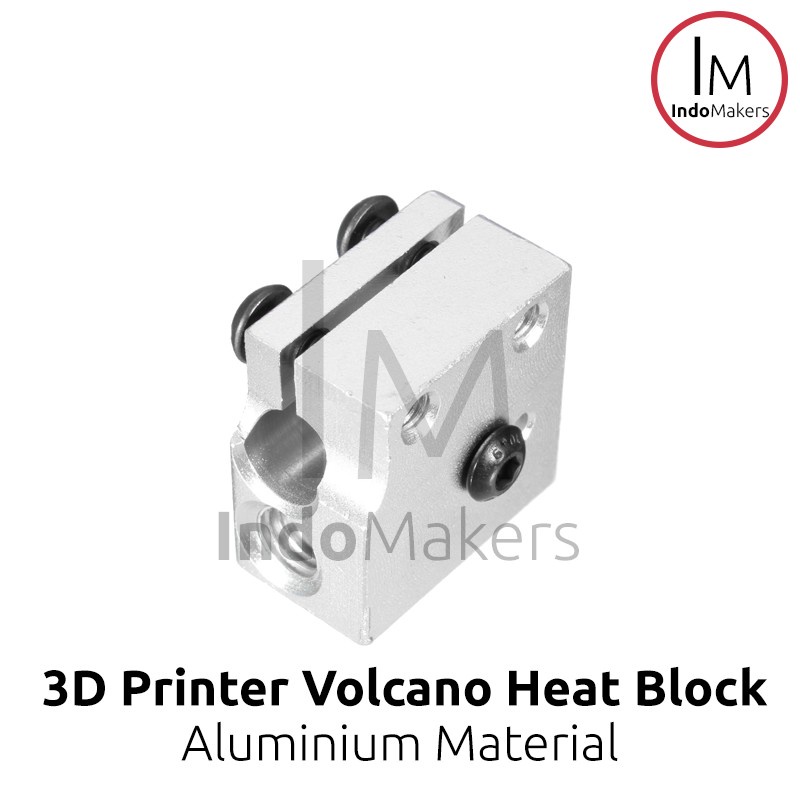 Jual 3D Printer Volcano Heating Block Heat Block HeatBlock Aluminium ...
