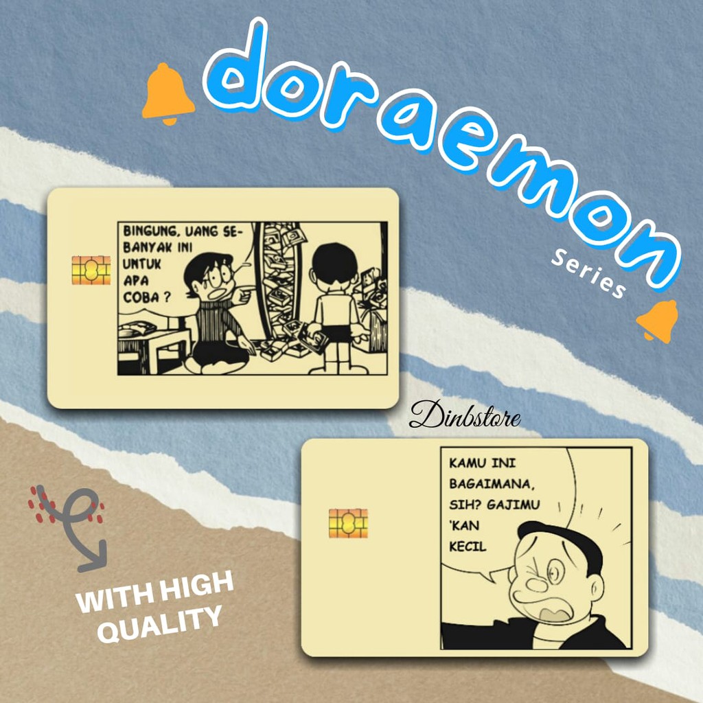 Jual DORAEMON COMIC | DINBSTORE SKIN CARD / SKIN ATM (Stiker kartu ATM ...