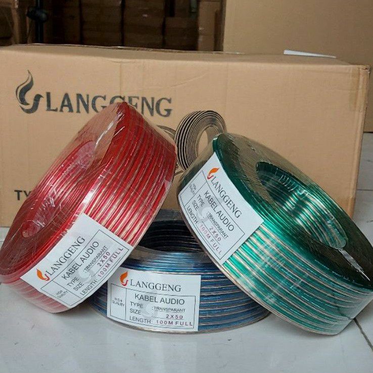 Jual Kabel Listrik Transparan 2x50 kabel audio serabut 2x50 | Shopee Indonesia