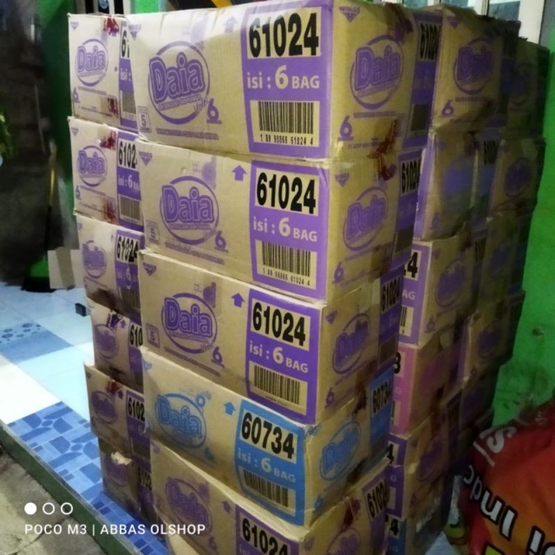 Jual Daia deterjen bubuk 1.5kg satu dus isi 6pcs | Shopee Indonesia