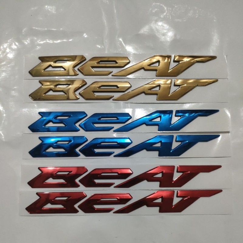 Jual Emblem Beat Original ( 2 Pcs) ukuran 17x2. | Shopee Indonesia