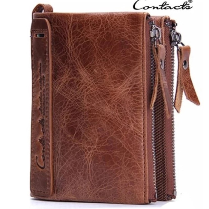 Jual Dompet Pria Dompet Kulit Asli Contact's Leather Men Wallet ...