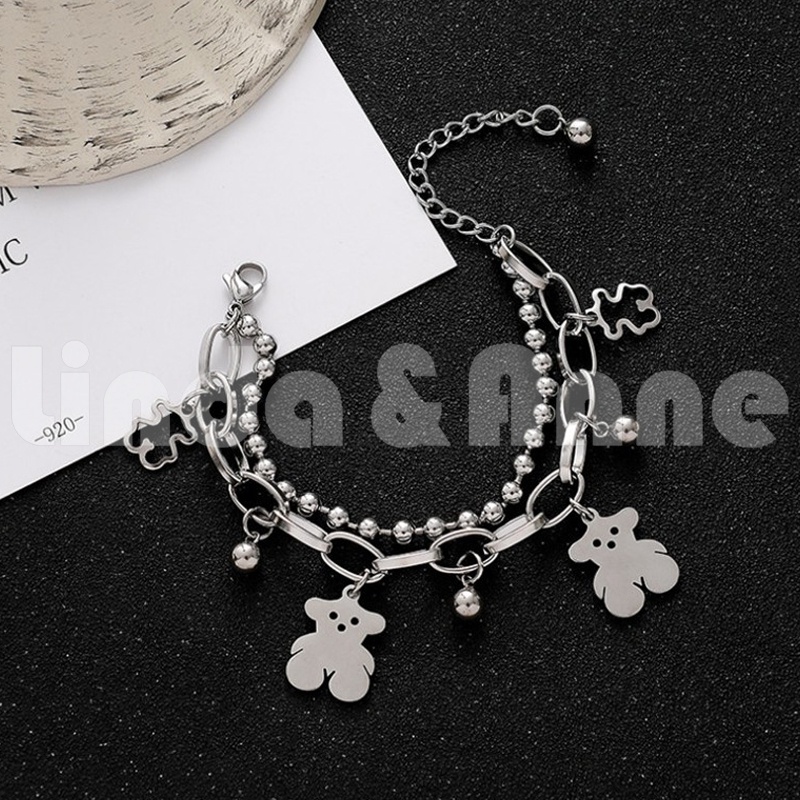 Jual Gelang Tangan Rantai Ganda Gaya Retro Hip Hop Untuk Wanita ...