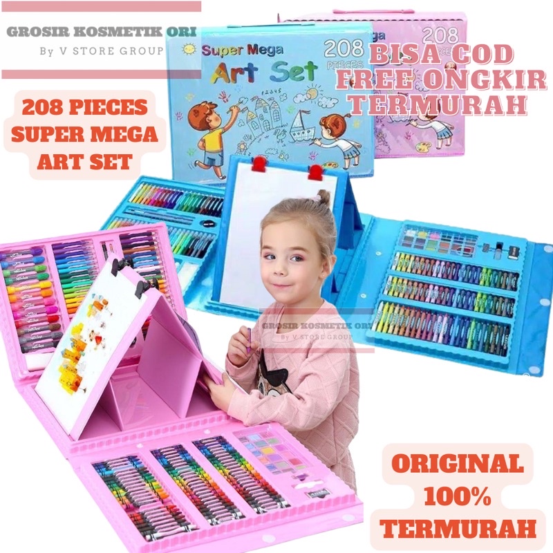 Jual SET CRAYON ART SET crayon 208 / 150 / 46 PERLENGKAPAN MEWARNAI ...